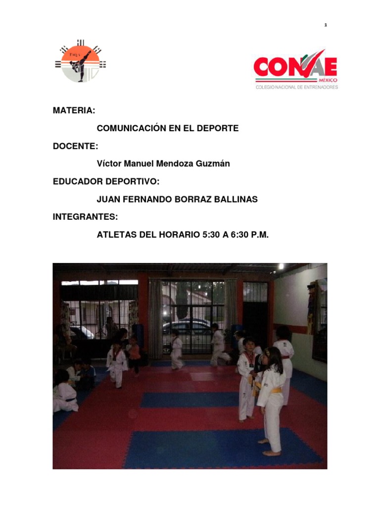 Comunicación en El Deporte | PDF | Comunicación | Conceptos psicologicos