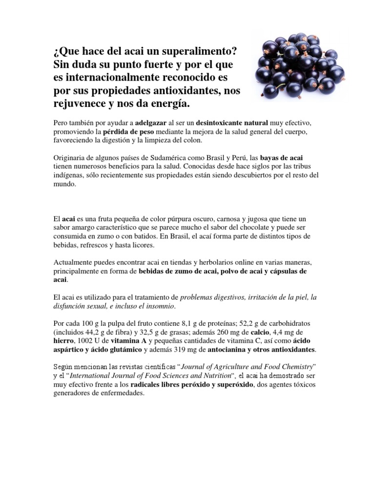 Acai Berry | PDF