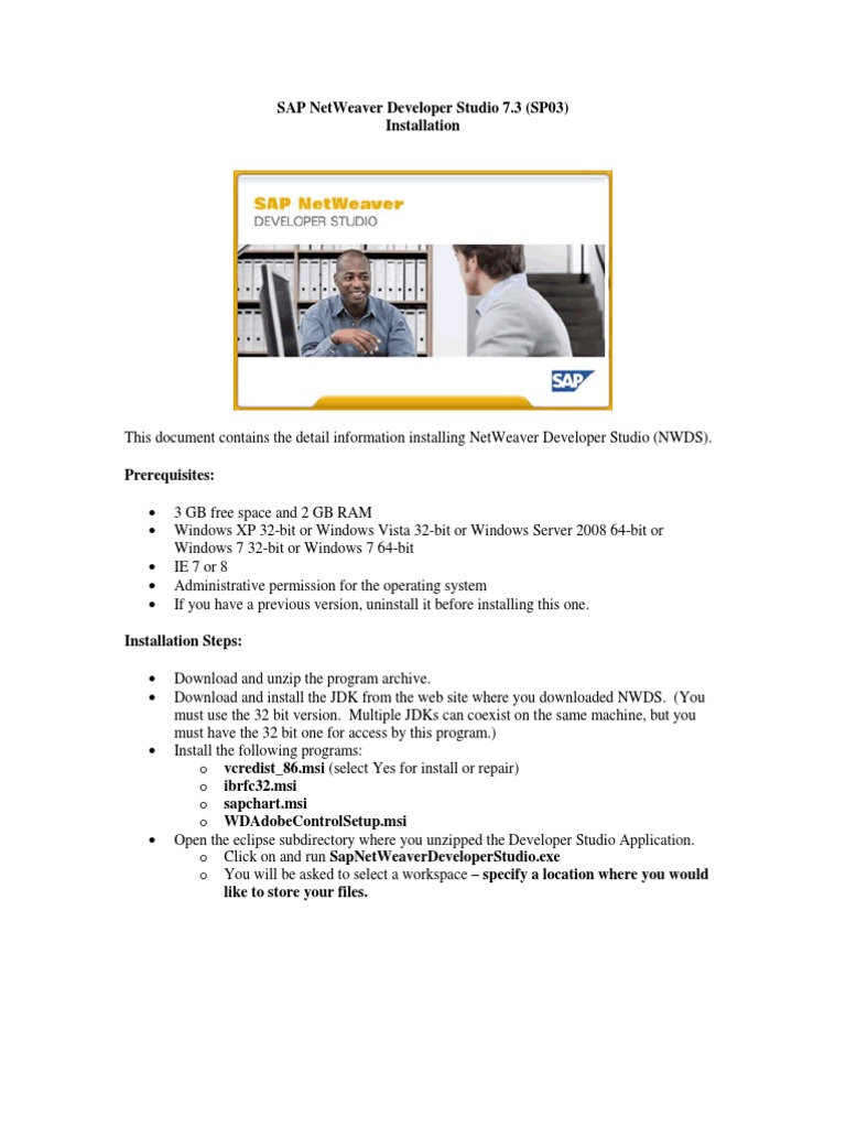 Nwds Installing NetWeaver Developer Studio | PDF