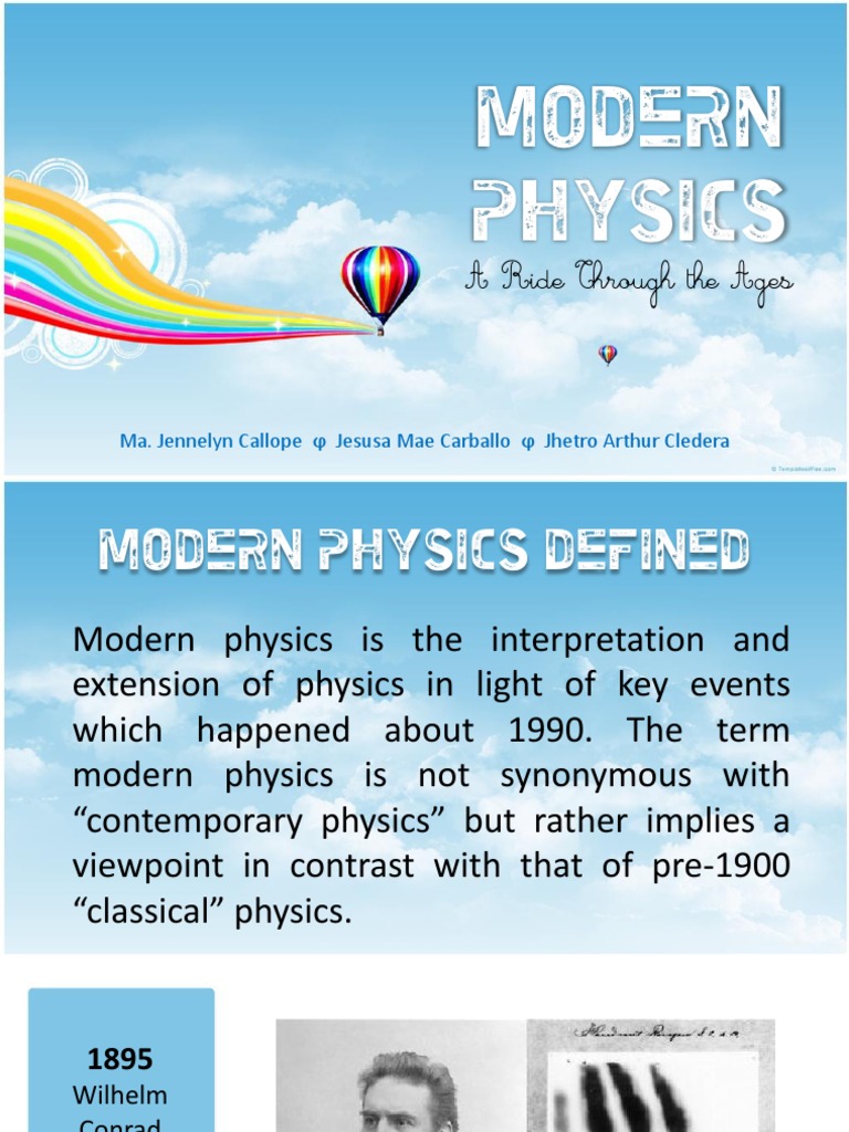 Modern Physics Timeline | Electron | Quantum Mechanics