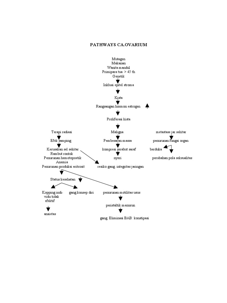 Pathways CA Ovarium | PDF | Kesehatan Holistik | Gaya Hidup