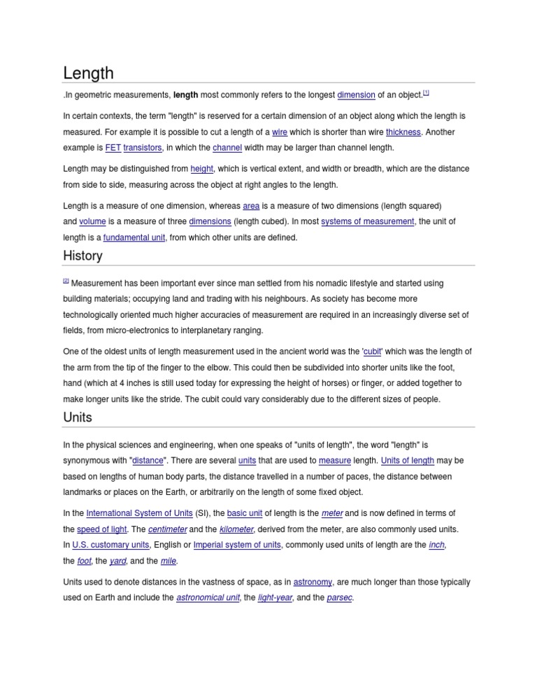 Length | PDF | Length | Geometry