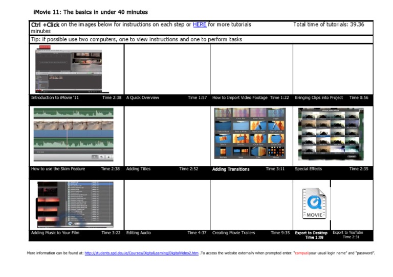 Imovie Storyboard | PDF