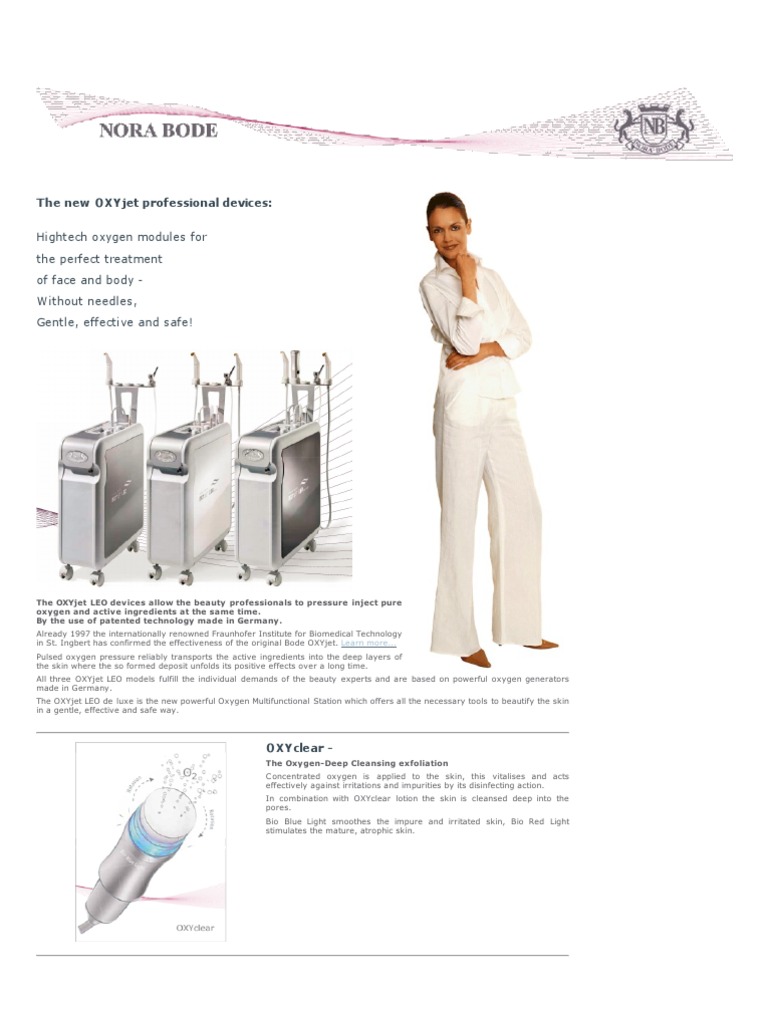 Nora Bode Kosmetik & Oxyjet | PDF | Skin | Fat