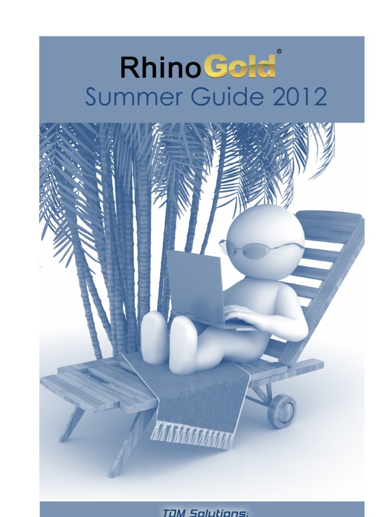 RhinoGold Summer 2012 Tutorial Guide | PDF | Extrusion | 3 D Modeling