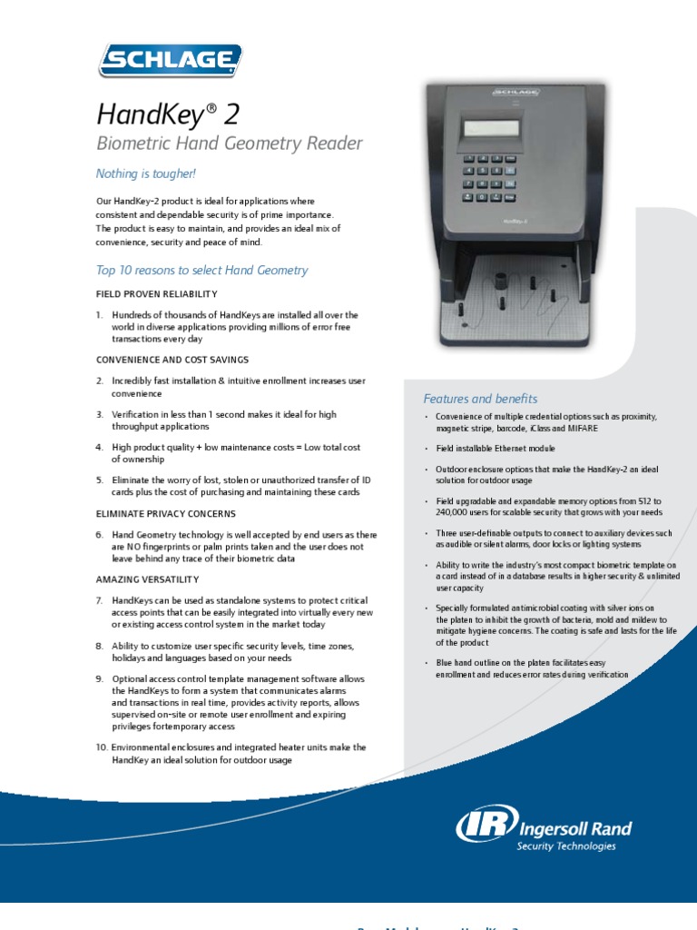 HandKey-2 | Access Control | Digital & Social Media