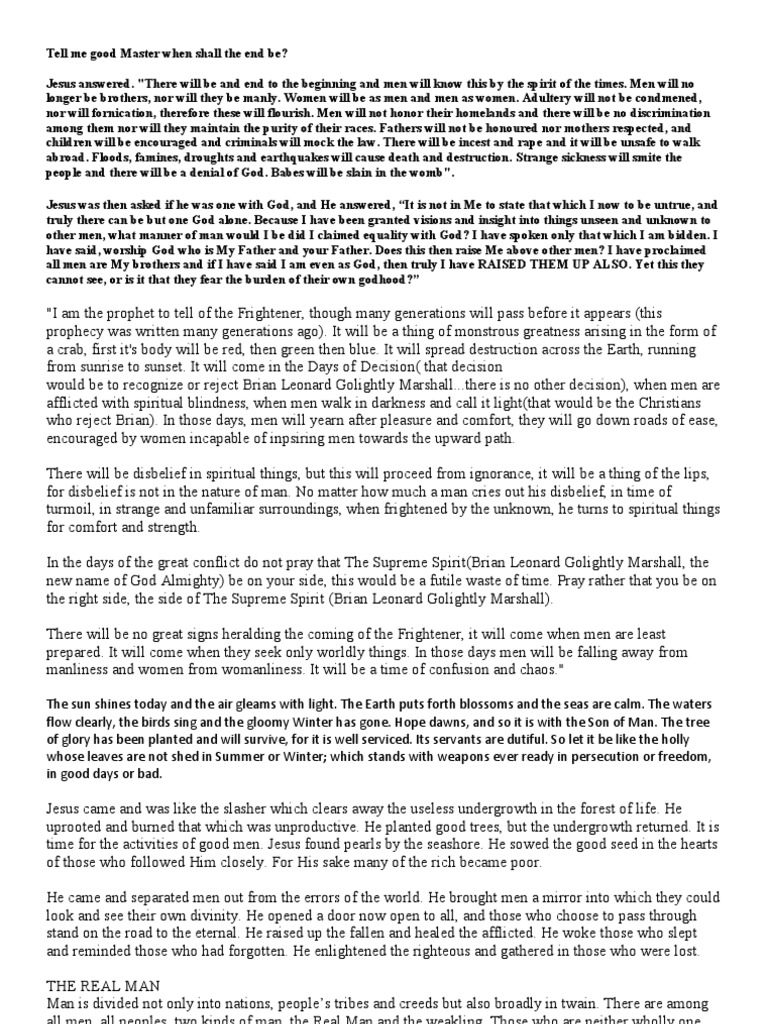 Tell Me Good Master When Shall The End Be | Download Free PDF | Wisdom ...