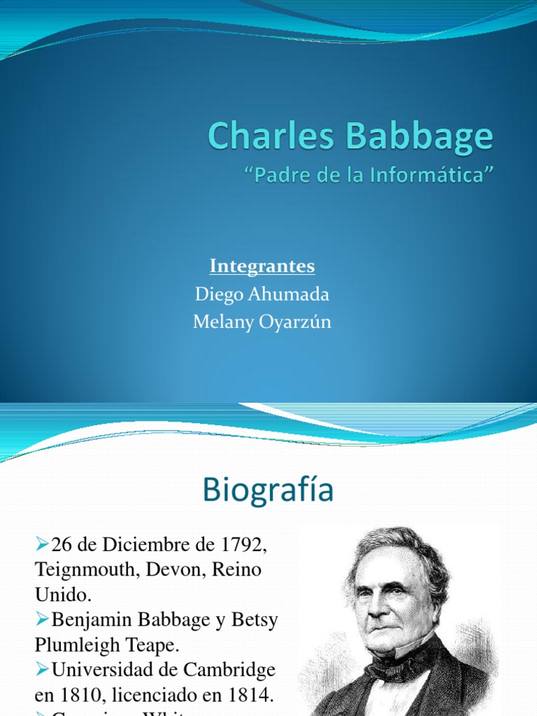 Presentación Charles Babbage | PDF