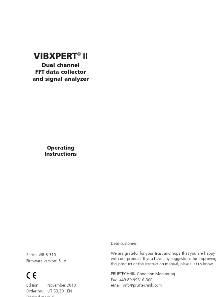 Vibxpert 2 Manual English 112010 | PDF | Electrical Connector | Battery ...