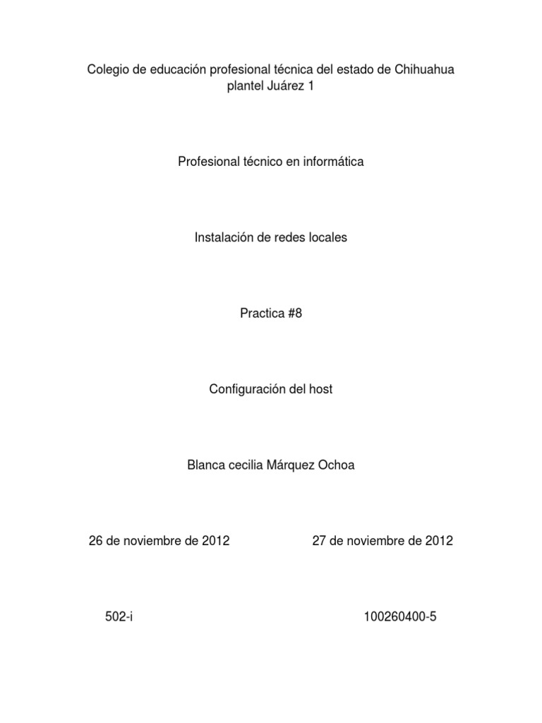 Practica8 Redes | PDF