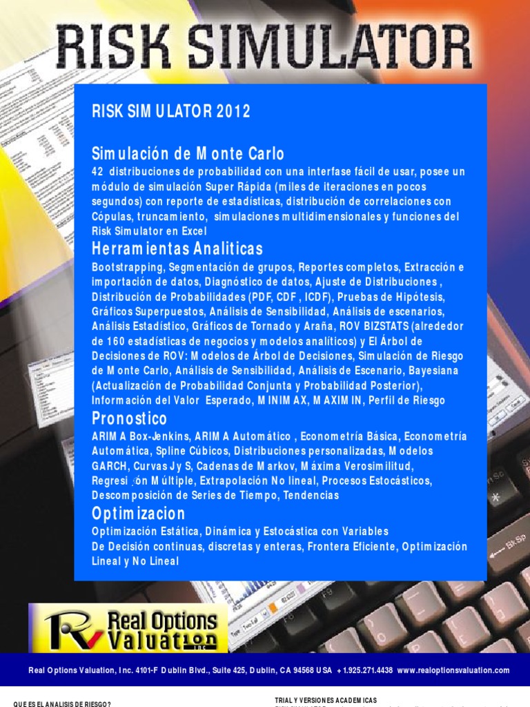 Risk Simulator - Manual | PDF | Optimización Matemática | Econometría