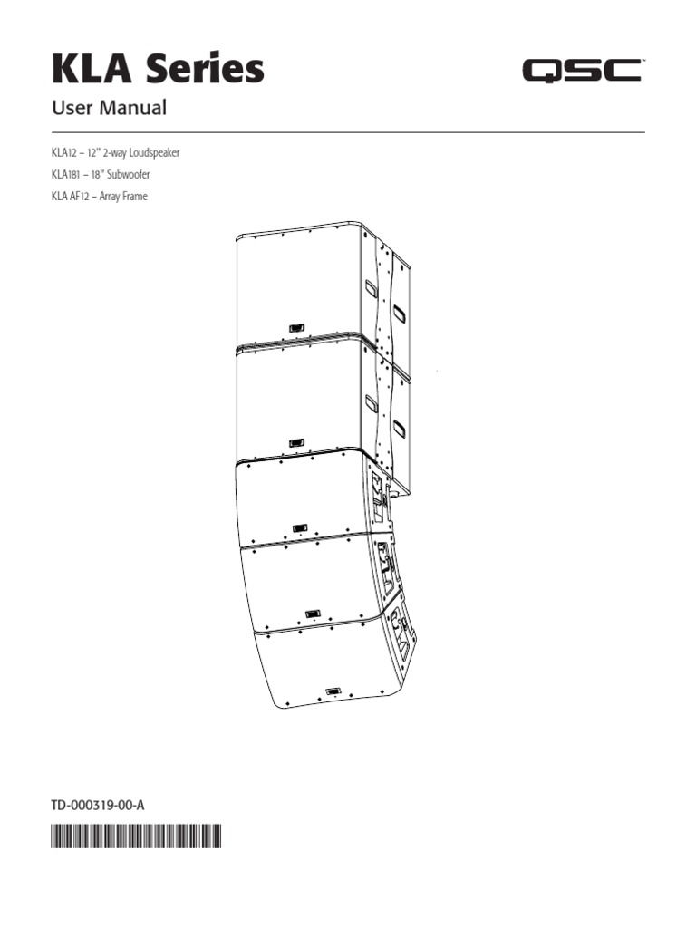 Kla Series User Manual | PDF | Equalization (Audio) | Amplifier