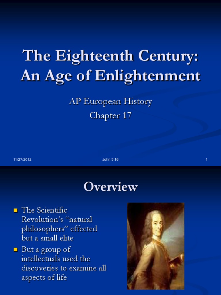 The Eighteenth Century: An Age of Enlightenment: AP European History ...