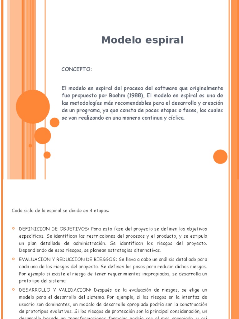 Modelo Espiral en Desarrollo de Software | PDF | Software | Áreas de ...