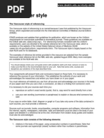 SAGE Vancouver Reference Style | PDF | Citation | Publishing