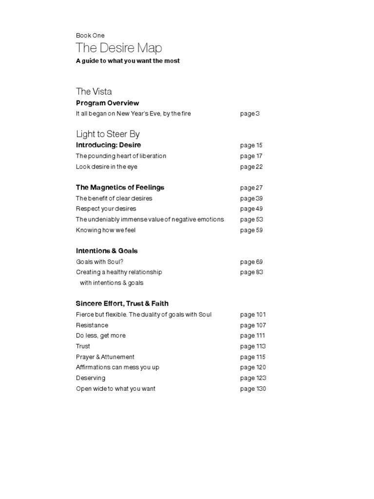 The Desire Map: A Guide to Goals | PDF | Gratitude | Emotions