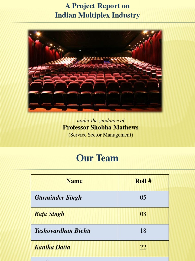 Indian Multiplex Industry | PDF | Movie Theater | Mass Media