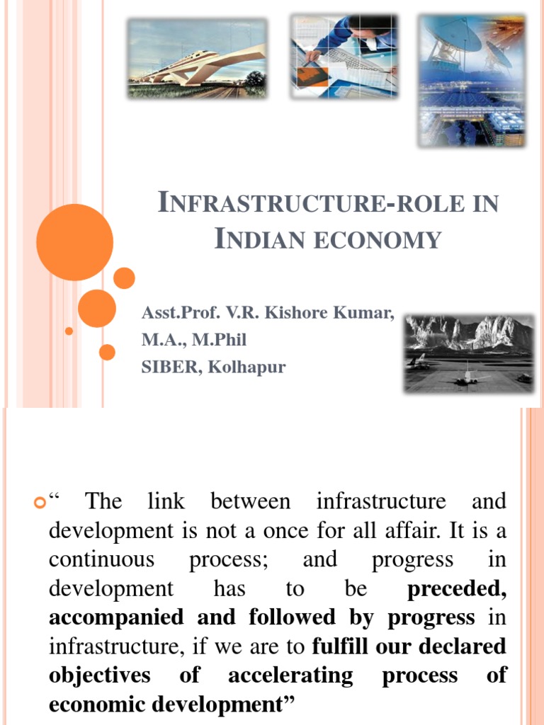 Role of Infrastructure in India's Economy | PDF | Infrastructure | Rail ...