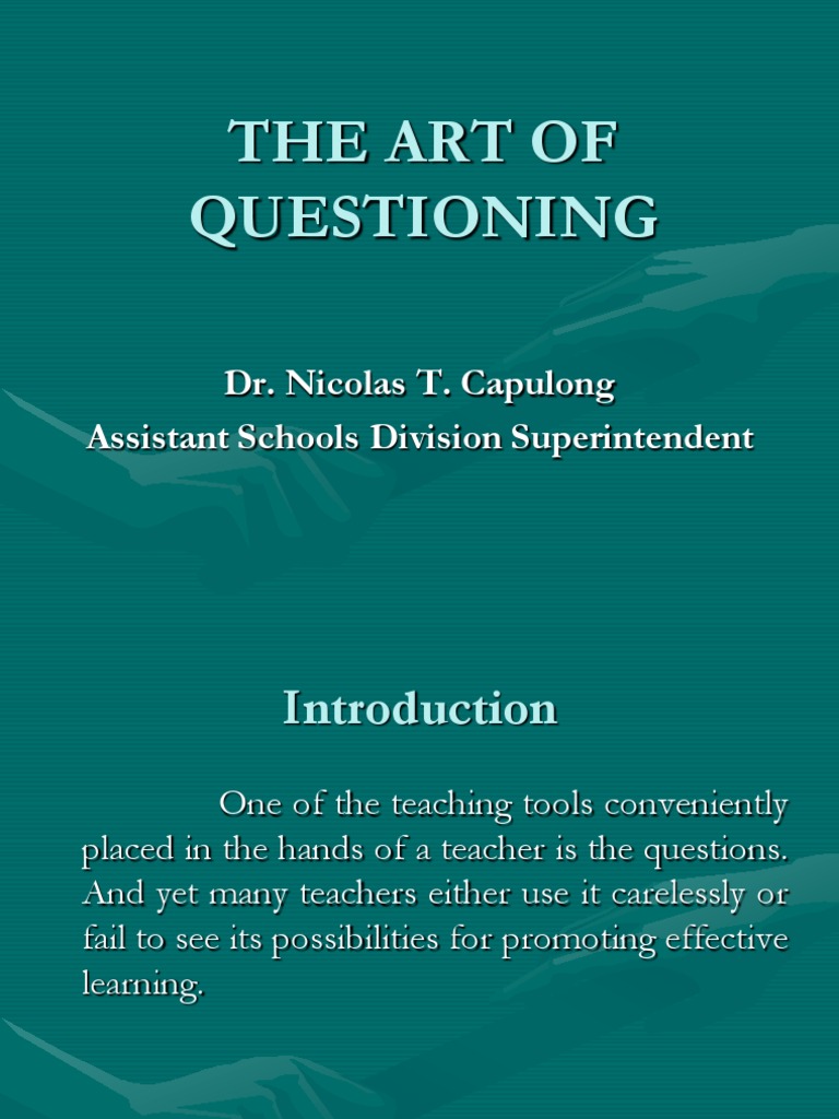 The Art of Questioning | PDF