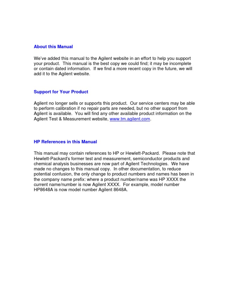 HP 11635a - Bias Decoupling Network SM | PDF | Field Effect Transistor ...