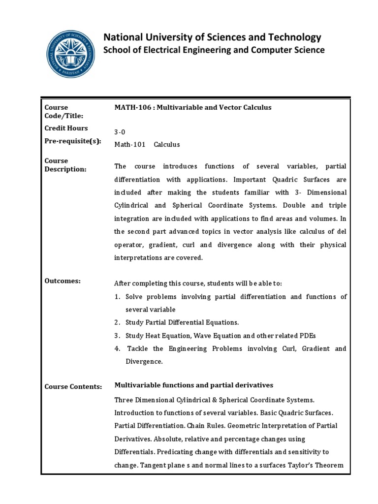 Multivariable and Vector Calculus PDF | PDF | Vector Calculus | Divergence