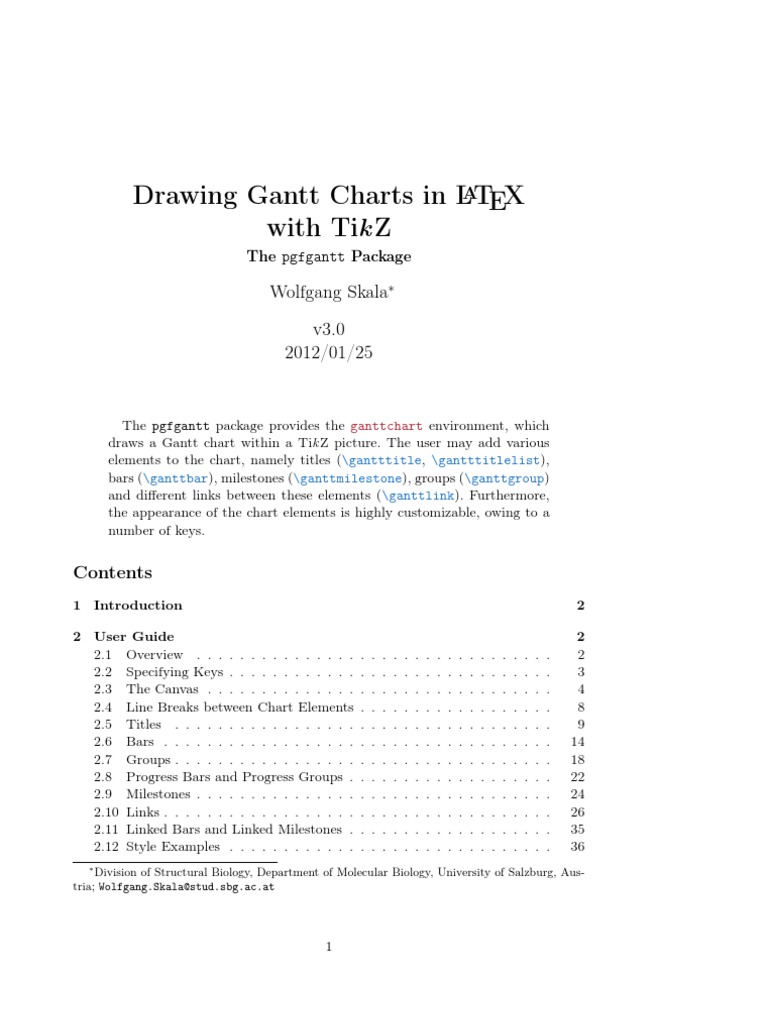 Pgfgantt | PDF | Parameter (Computer Programming) | Letter Case