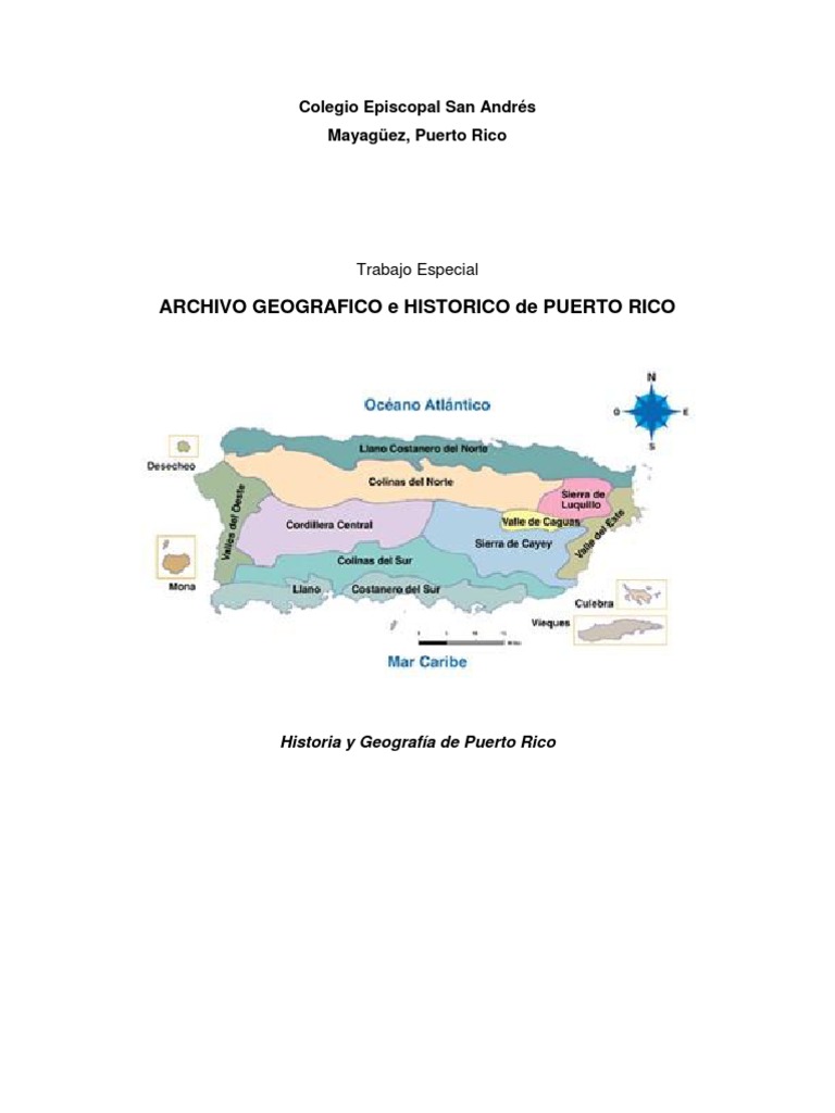 AEGP Historia y Geografia de Puerto Rico | PDF | Clima | Reservorio
