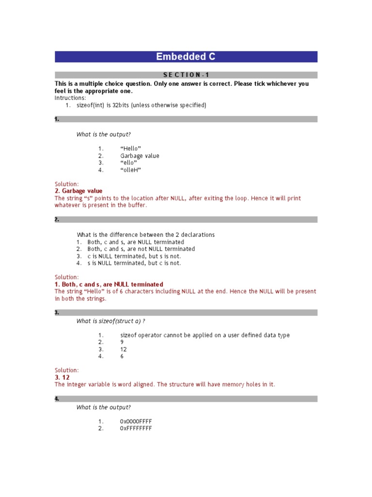 C Quiz With Answers 1491 C Programming Language Computer Programming