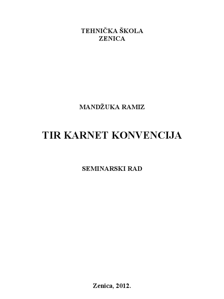 Tir Karnet | PDF