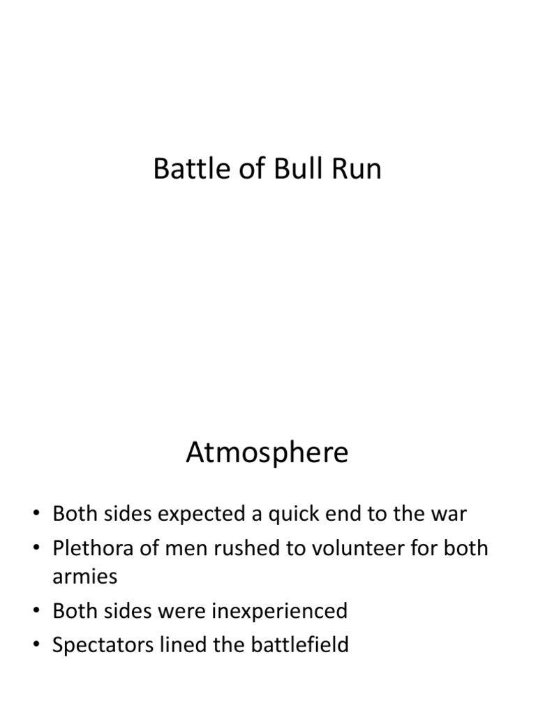 Battle of Bull Run | PDF