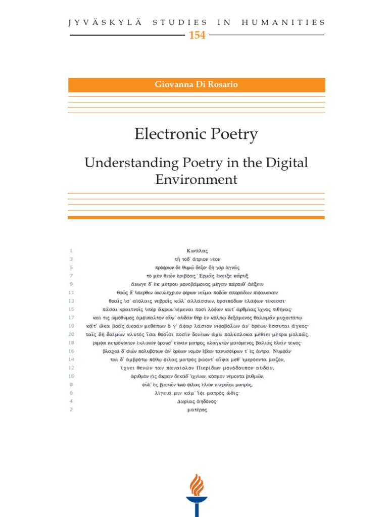 Electronic Poetry | PDF | Poetry | Computer Science