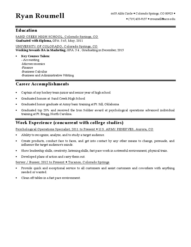 Ryan Roumell: Education | PDF | Career & Growth