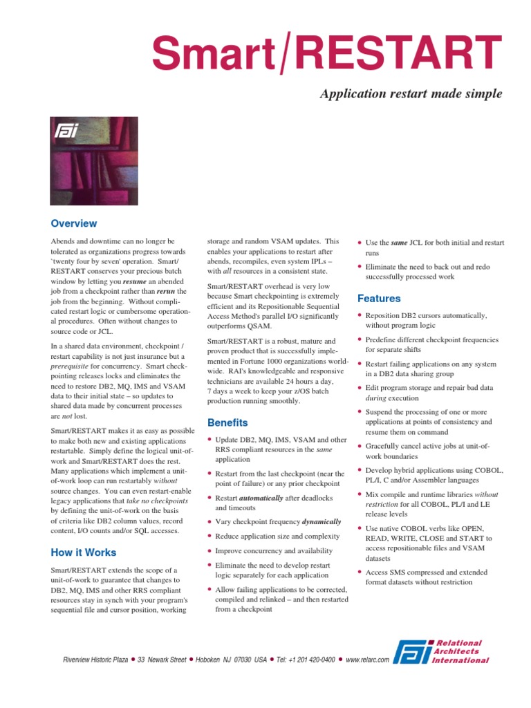 Smart Restart | PDF | Ibm Db2 | System Software