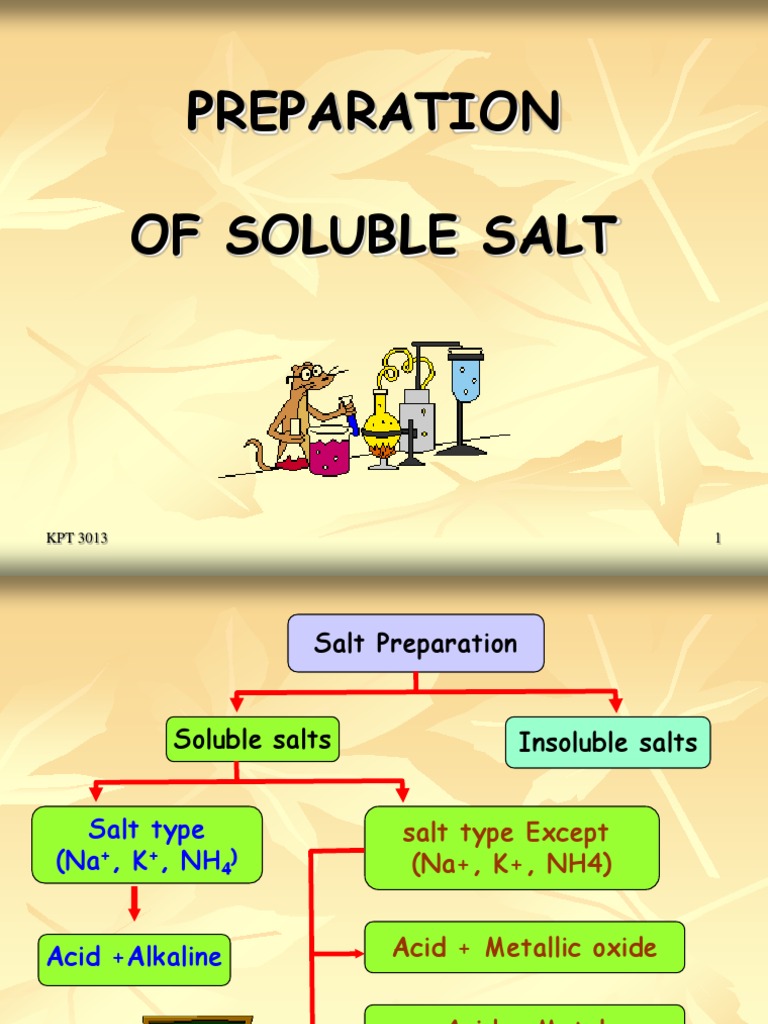Preparation of Soluble Salt | PDF | Social Science