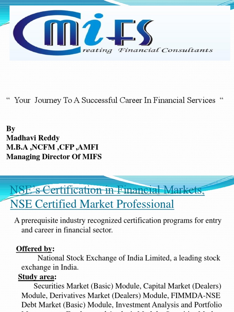 Financial Certification Pathways Guide | PDF | Financial Adviser ...