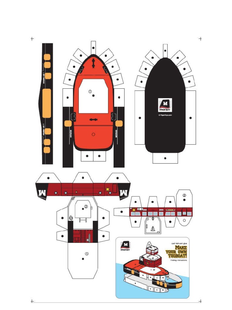 TugBoat Paper Model | PDF