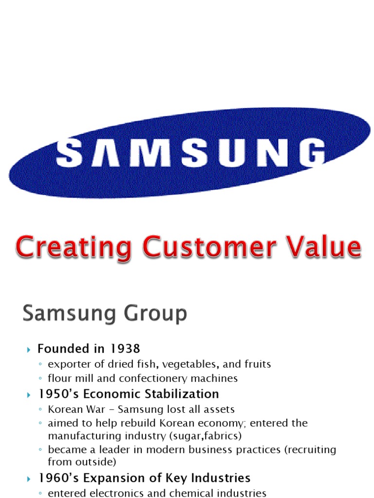 Samsung's Value Proposition and Growth | PDF | Samsung | Samsung ...