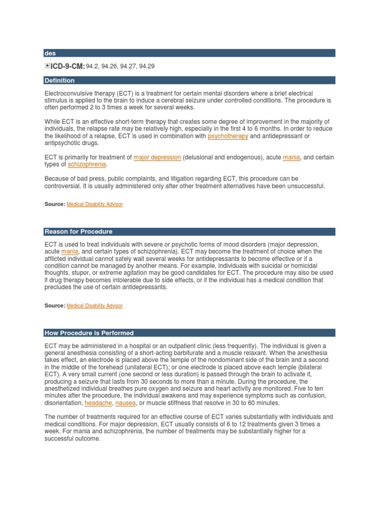 Ect 2 | PDF | Electroconvulsive Therapy | Antipsychotic