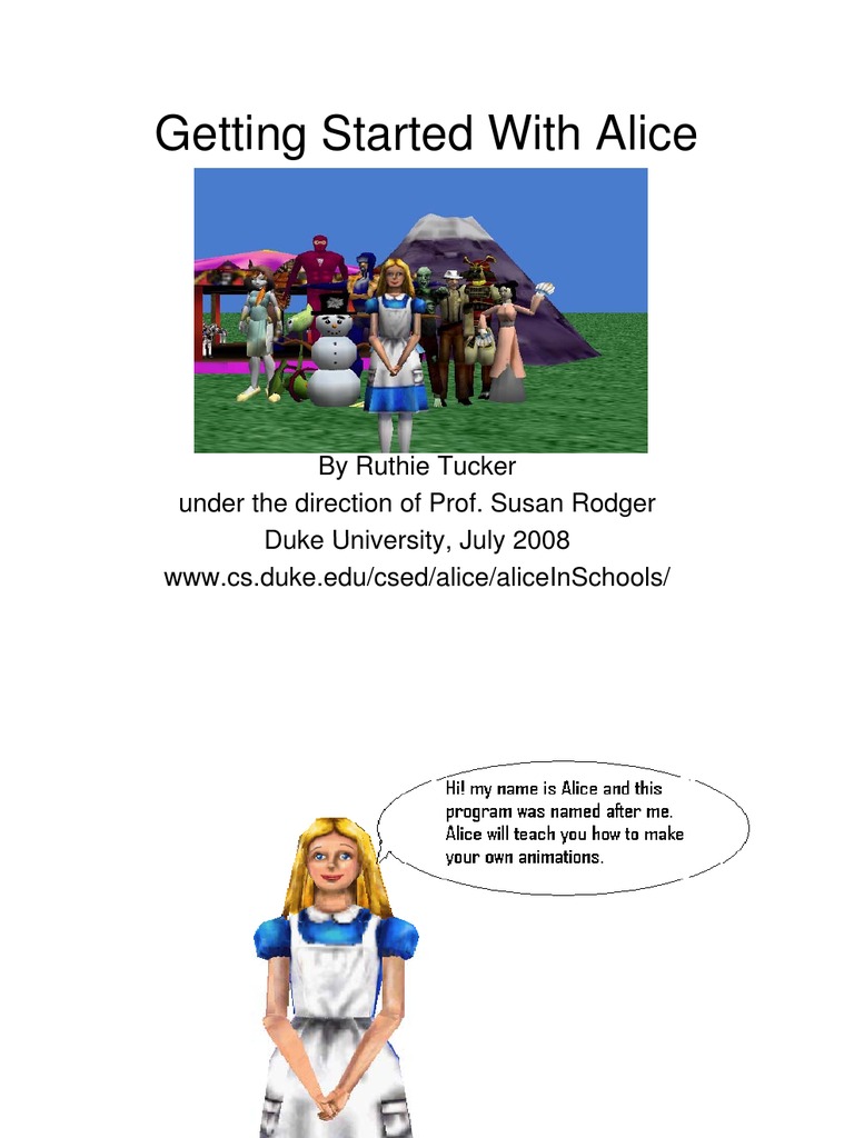 Getting Started with Alice Programming | PDF | Flap (Aeronautics ...