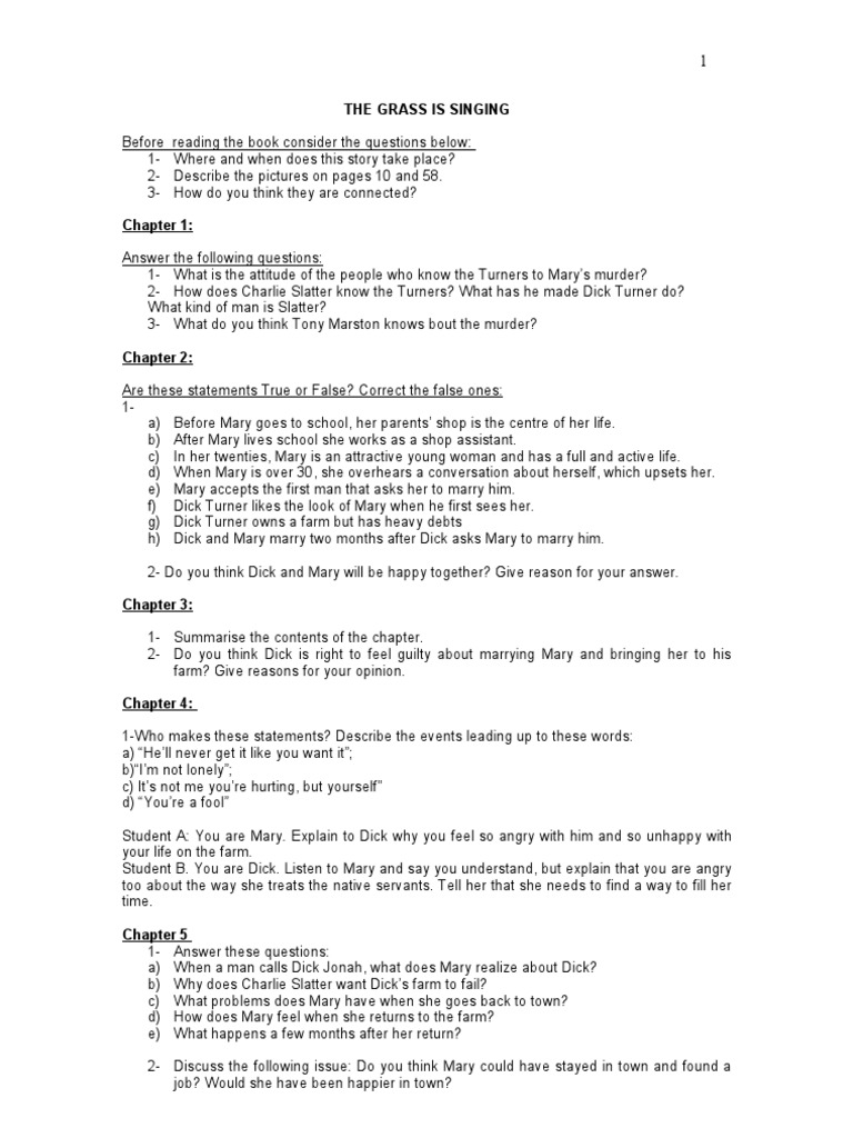 The Grass Is Singing | Download Free PDF | Domestic Worker