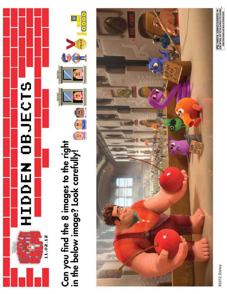 Wreck It Ralph Hidden Objects | PDF