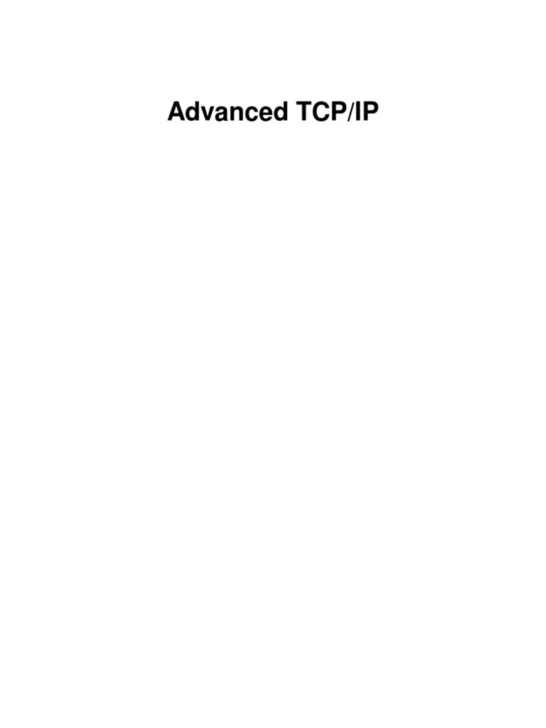 Advanced TCP IP | PDF