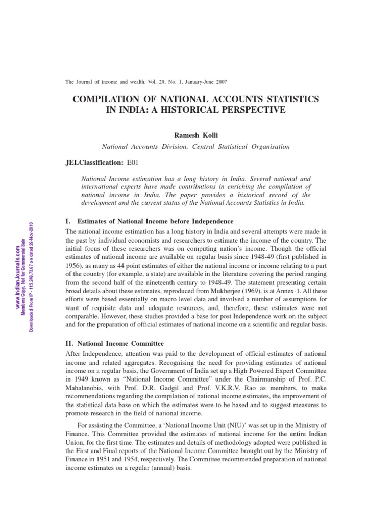 7-Compilation of National Accounts Statistics in India - A Historical ...