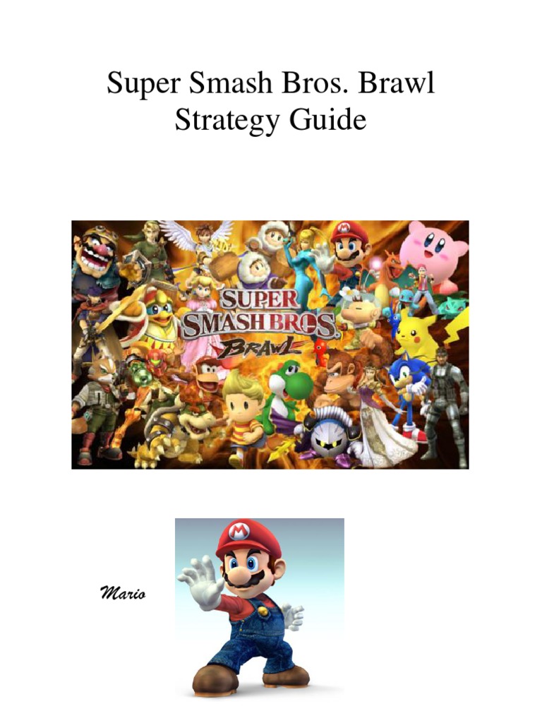 Super Smash Bros. Brawl Strategy Guide | PDF | Mario | Nintendo