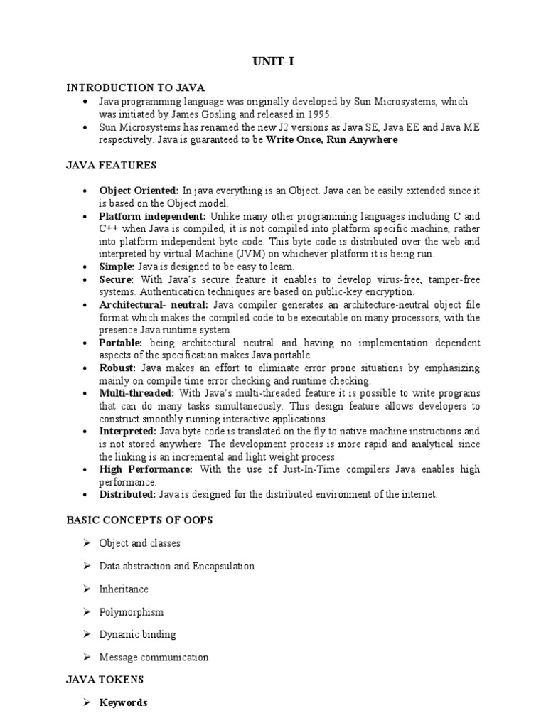 Java Notes | Download Free PDF | Constructor (Object Oriented ...