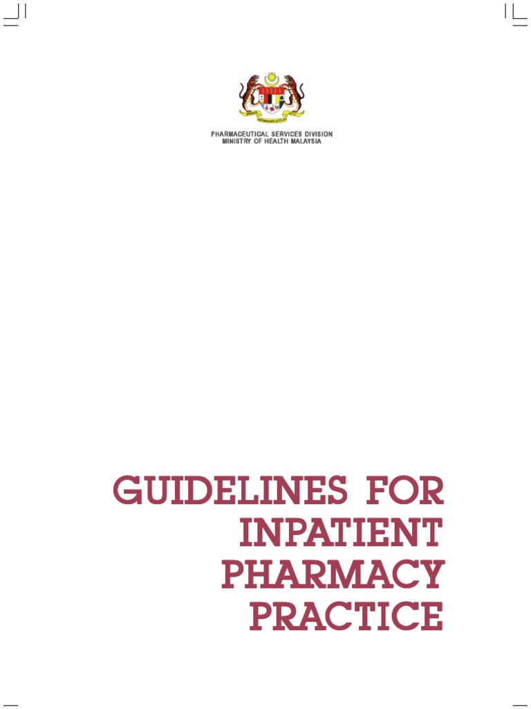 Guidelines For Inpatient Pharmacy Practice | PDF | Pharmacy ...