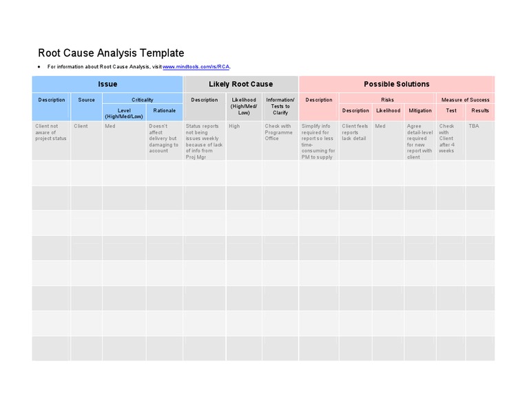 Rca Template | PDF | Business
