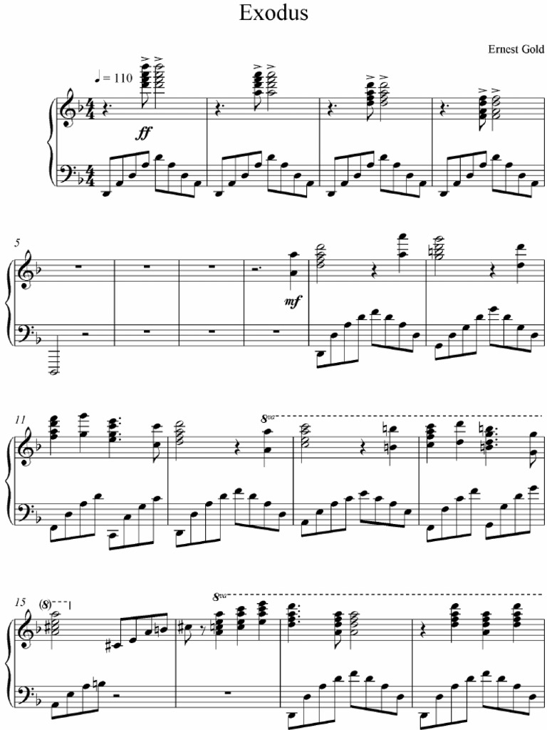 Maksim Exodus Piano Sheet | PDF