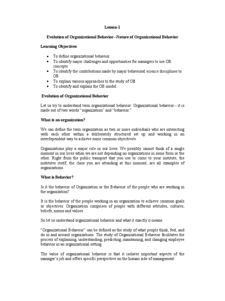 Organizational Behavior 265 Pages Excellent | PDF | Classical Conditioning | Organizational Behavior