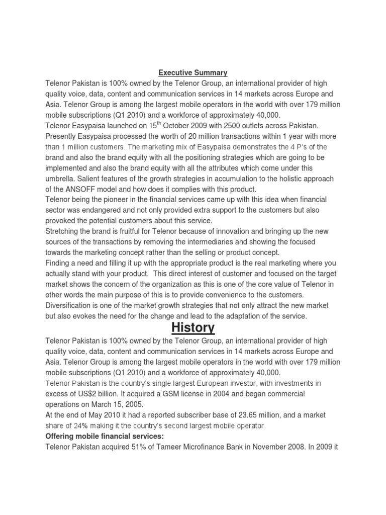 History: Executive Summary | PDF | Brand | Mobile Phones